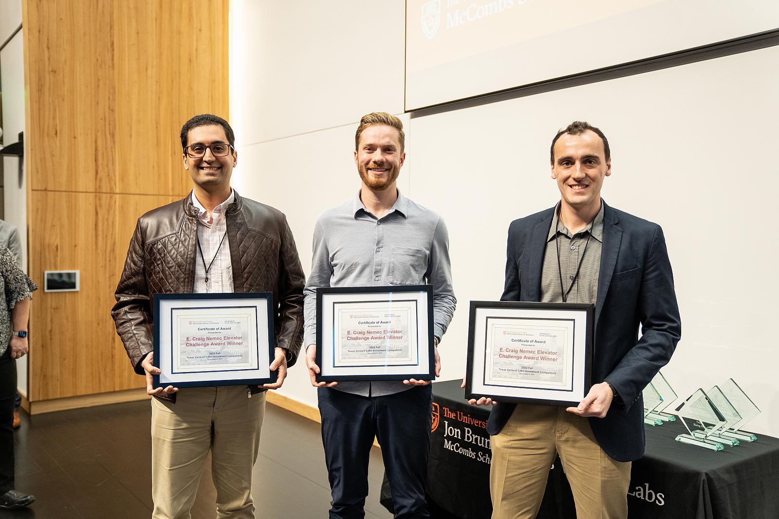 ME Graduate Student Wins Big at the Texas Venture Labs Investment ...